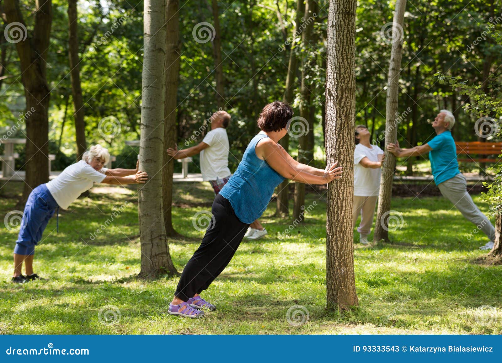 Seniors Working Out beside Trees Stock Image - Image of green, exercise ... Seniors Working Out beside Trees Stock Image - Image of green, exercise ...