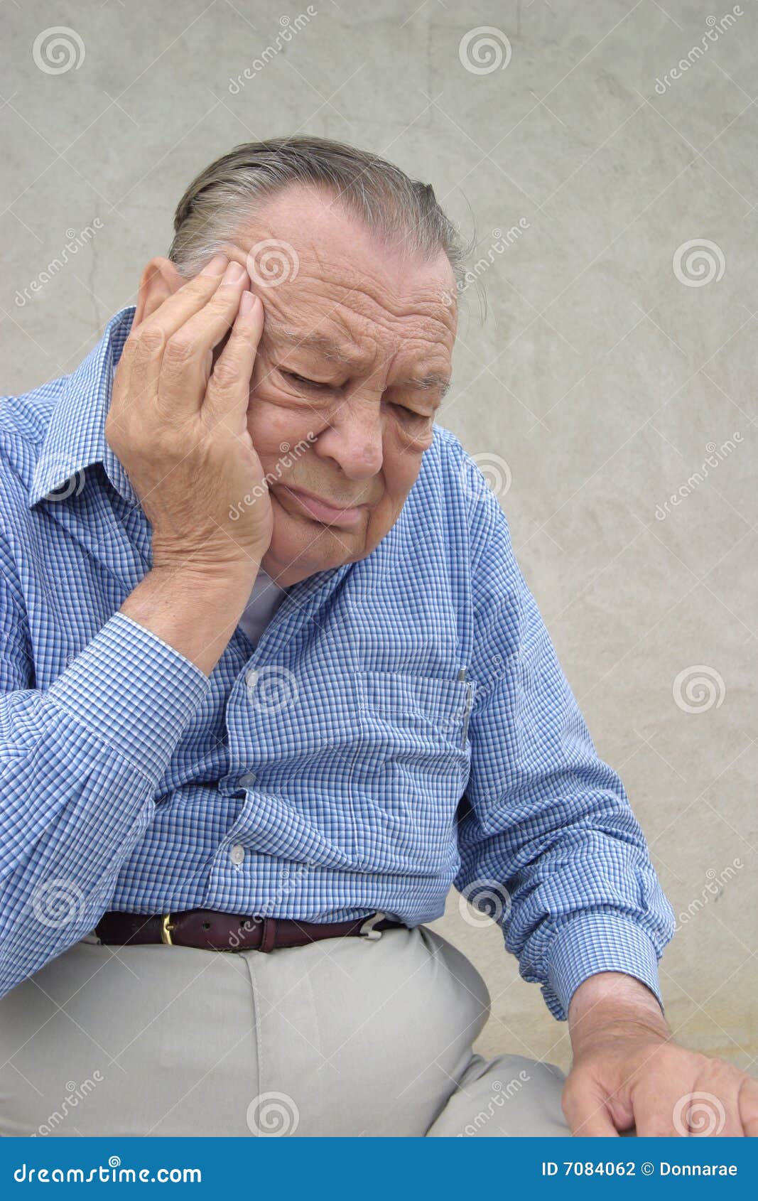 Seniors. Worried Elderly Man Stock Photo - Image of pity, elderly: 7084062