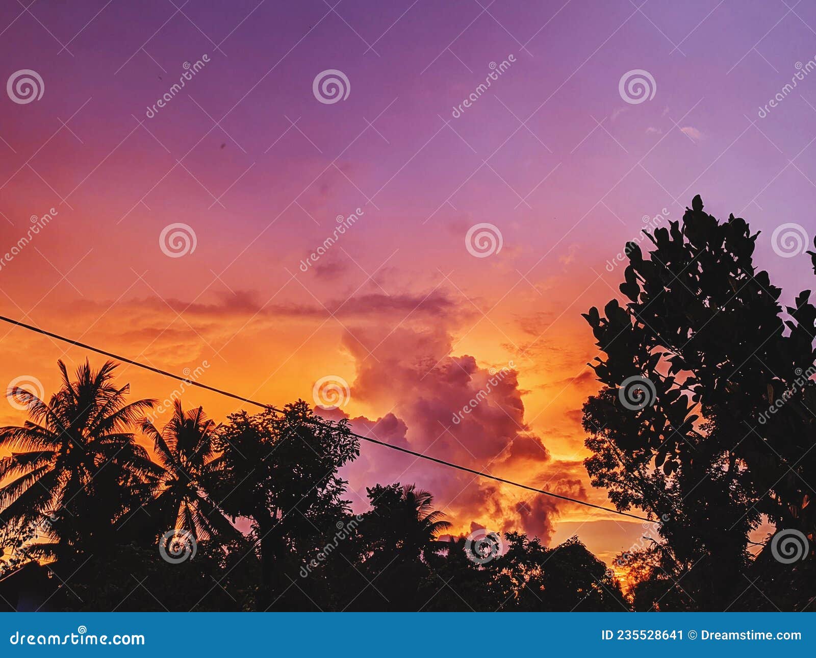 Senja Sunset, Late Afternoon Stock Image - Image of silhouette, tree ...