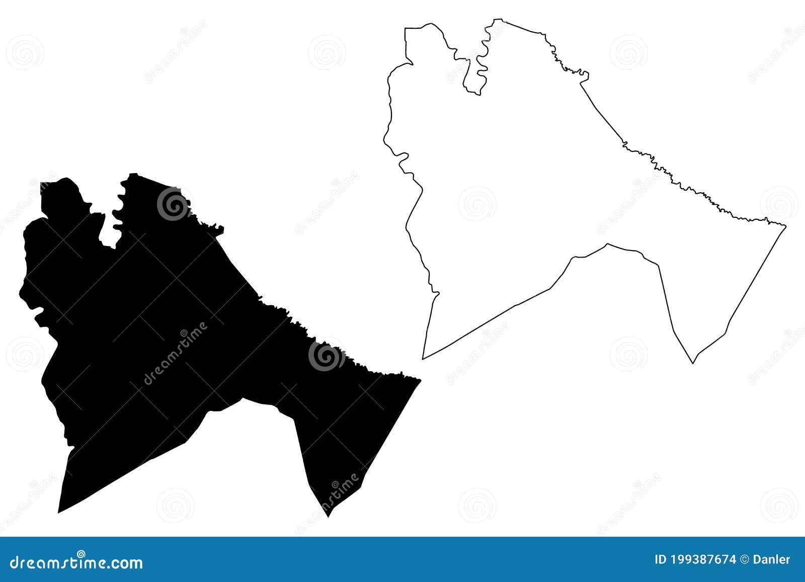 Sennar State Republic of the Sudan, North Sudan Map Vector Illustration ...