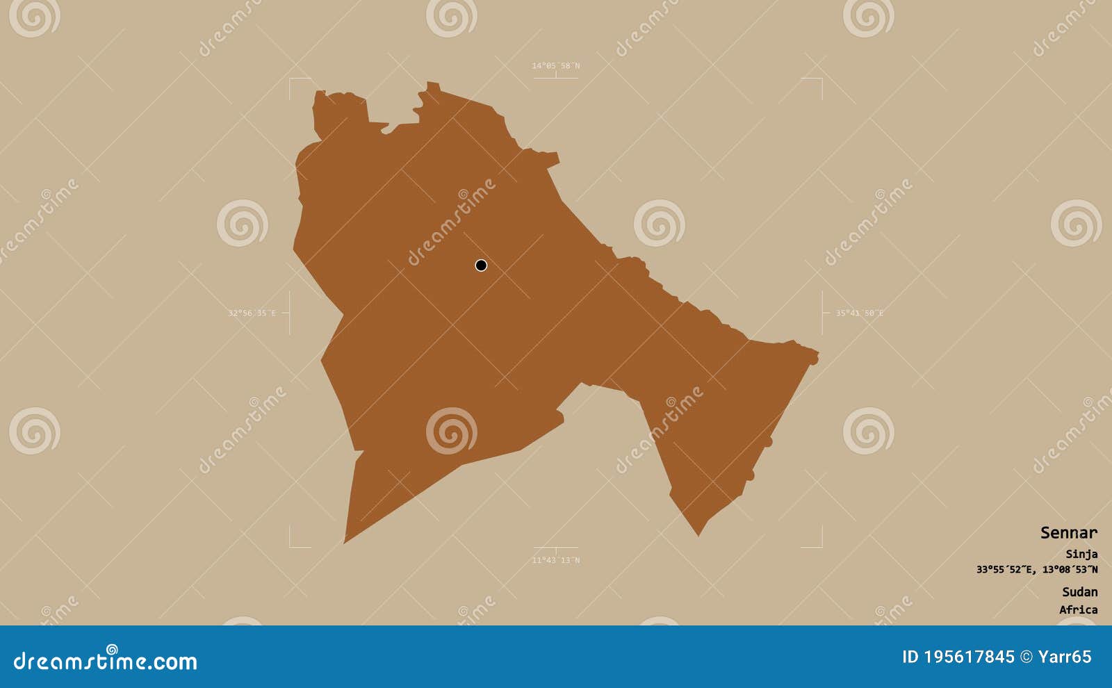 Sennar - Sudan. Bounding Box. Pattern Stock Illustration - Illustration ...