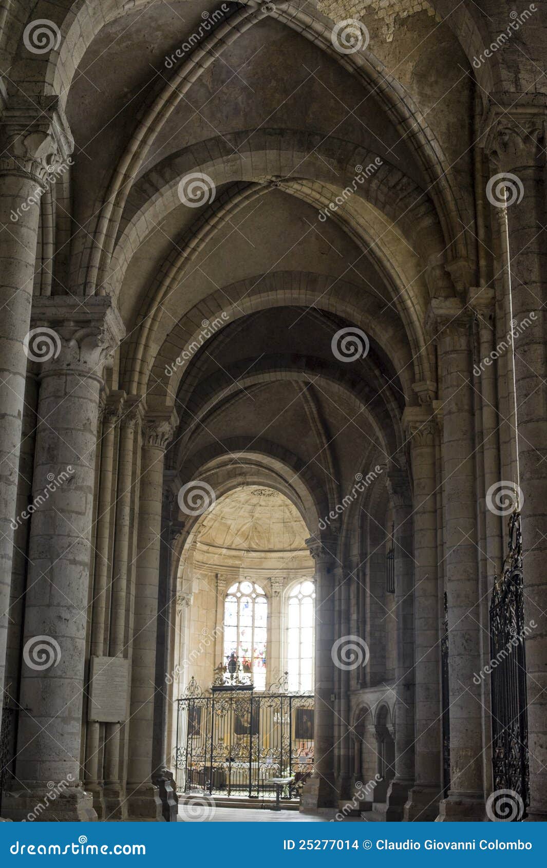 Sens - Cathedral stock photo. Image of europe, facade - 25277014