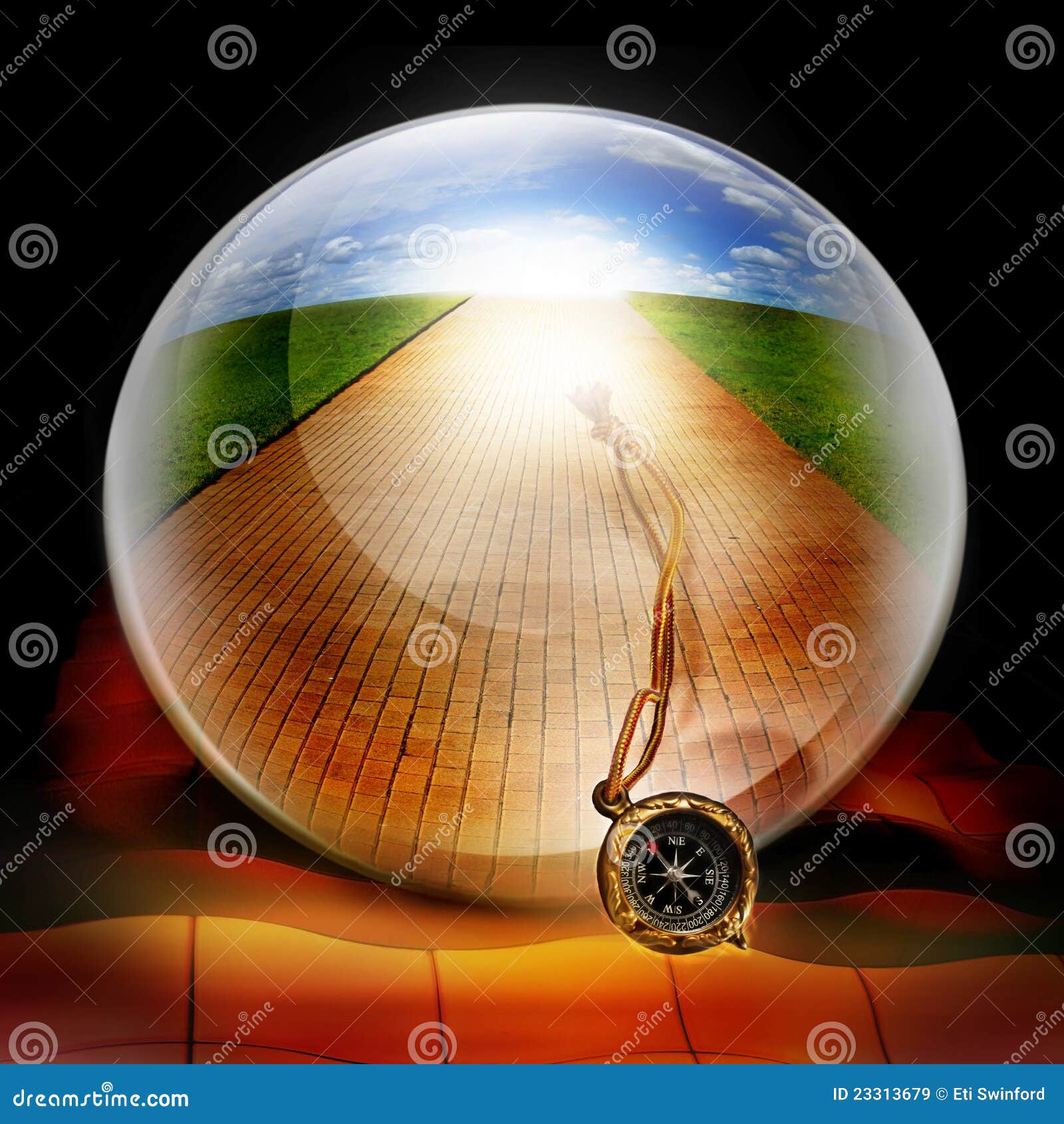 Sens de compas image stock. Image du route, directionnel - 23313679