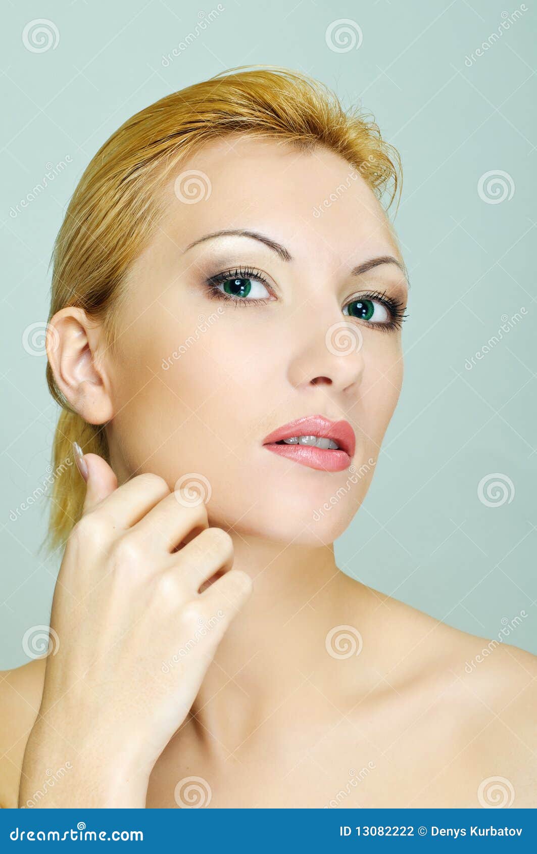 Sensation of smoothness stock photo. Image of cute, finger - 13082222