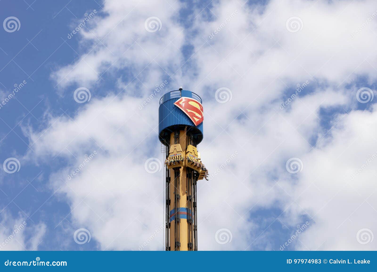 Sensations Fortes De Superman à Six Drapeaux Photo stock éditorial ...