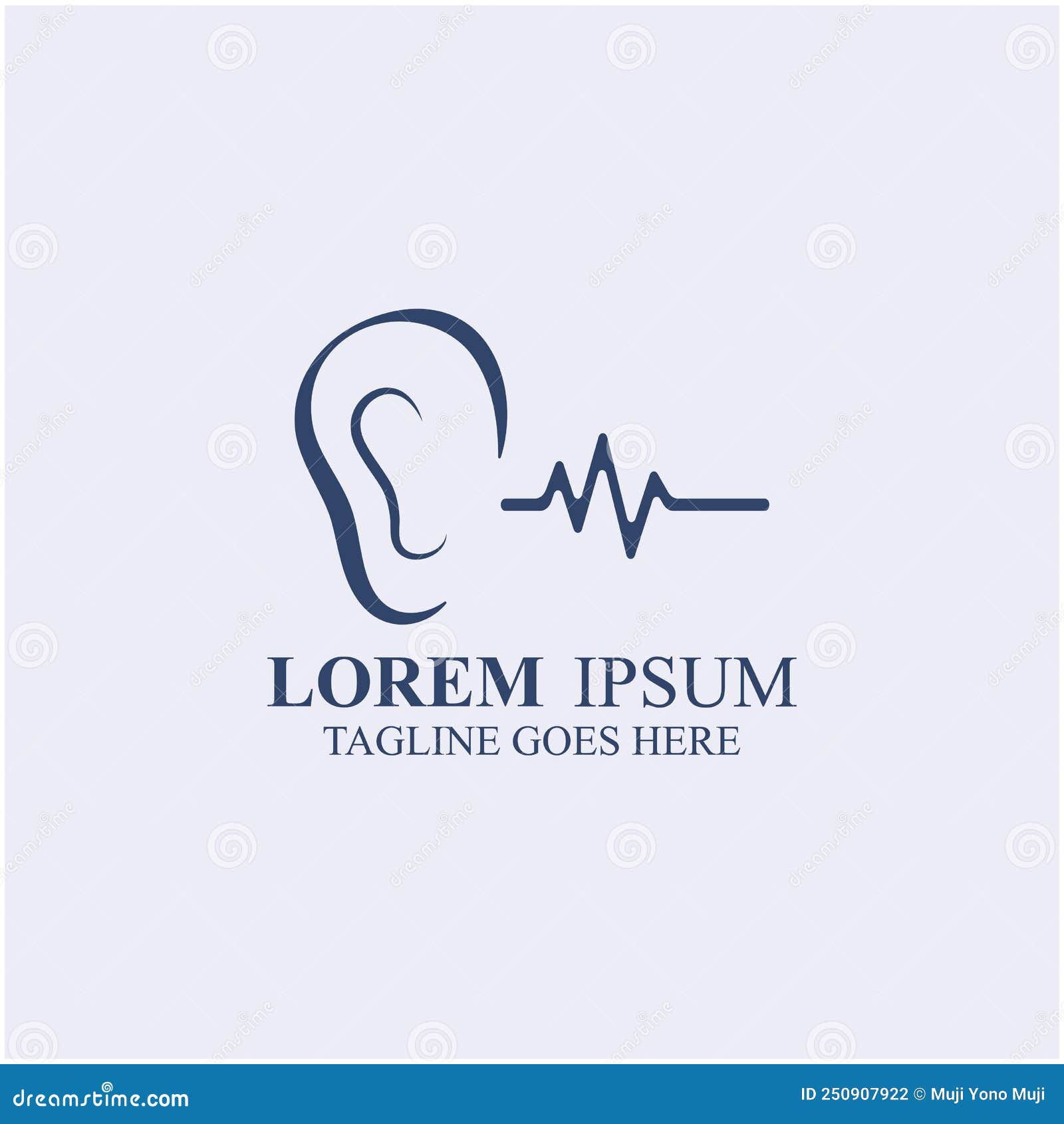 Sense of Hearing Ear Icon Logo Vector Design Template Illustration ...