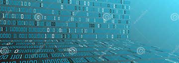 Abstract Technology Binary Code Background.Digital Binary Data and ...