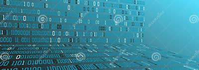Abstract Technology Binary Code Background.Digital Binary Data and ...