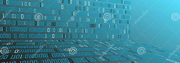 Abstract Technology Binary Code Background.Digital Binary Data and ...