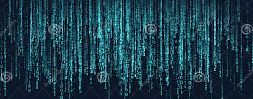 Abstract Technology Binary Code Background.Digital Binary Data and ...