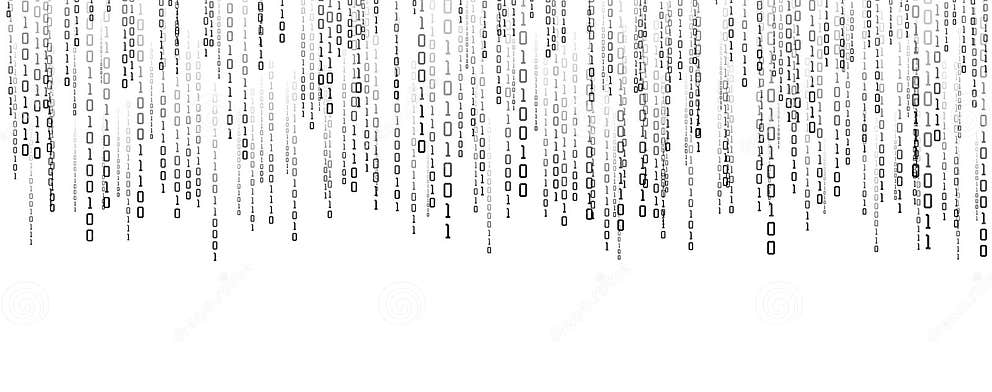 Abstract Technology Binary Code Backgrounddigital Binary Data And