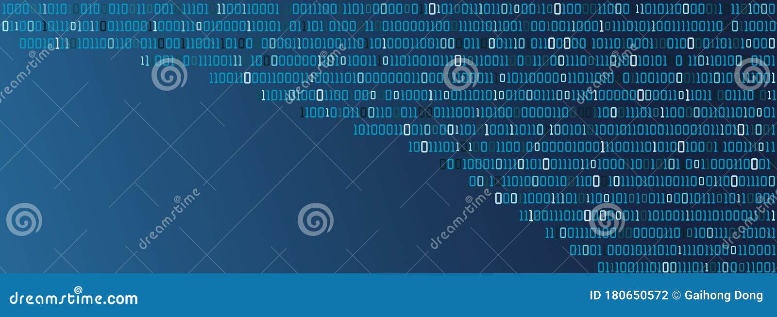 Abstract Technology Binary Code Background.Digital Binary Data and ...