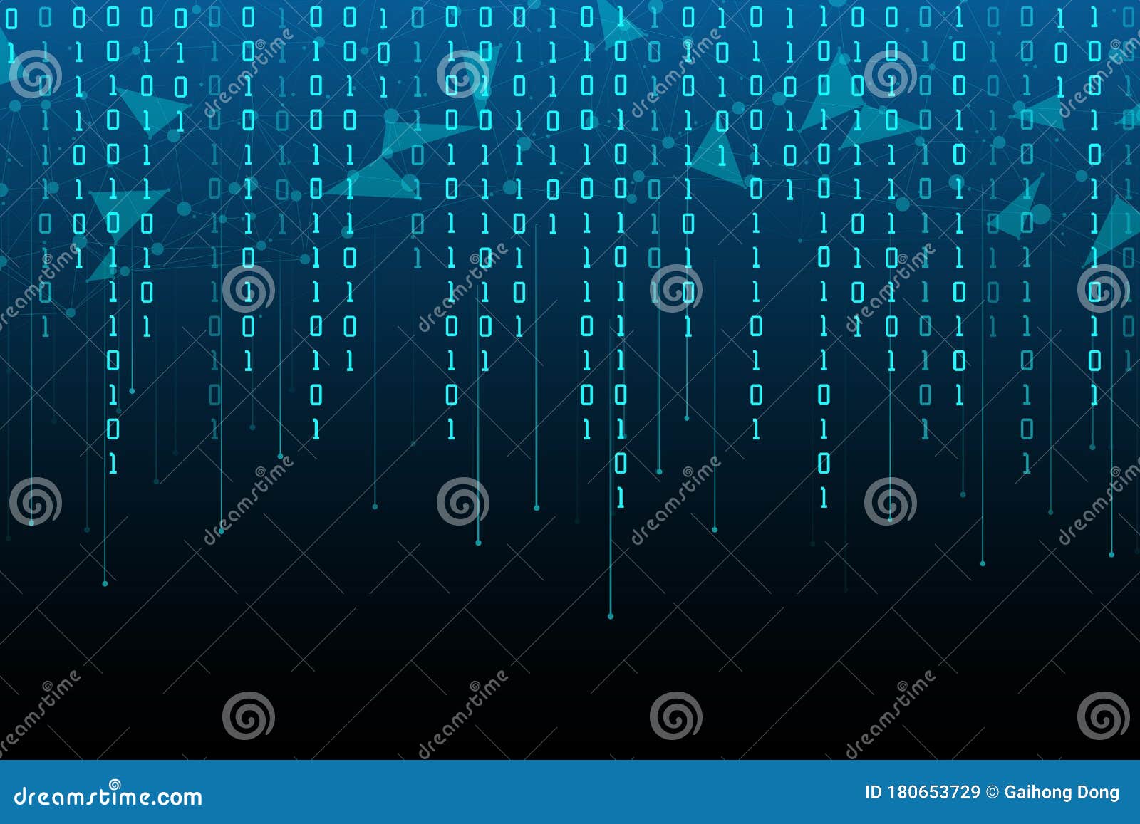Abstract Technology Binary Code Background.Digital Binary Data and Secure Data Concept with ...