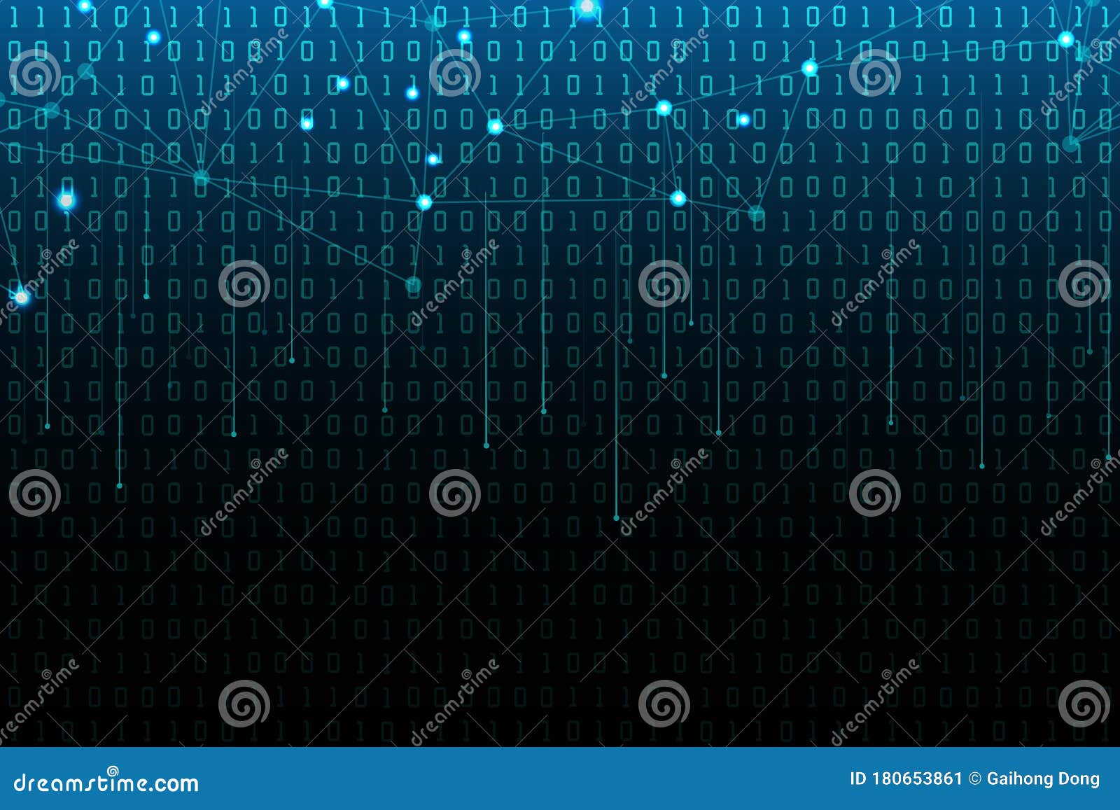 Abstract Technology Binary Code Background.Digital Binary Data and Secure Data Concept with ...