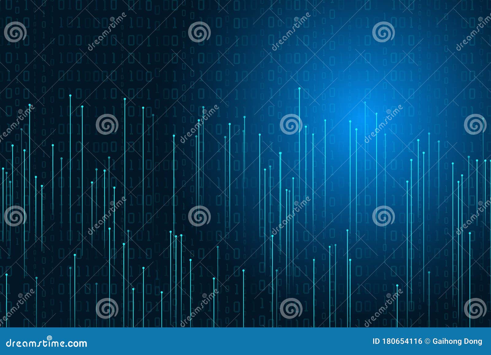 Abstract Technology Binary Code Background.Digital Binary Data and Secure Data Concept with ...