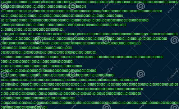 Abstract Technology Binary Code Background.Digital Binary Data and ...