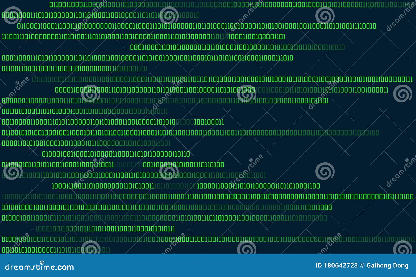 Abstract Technology Binary Code Background.Digital Binary Data and ...