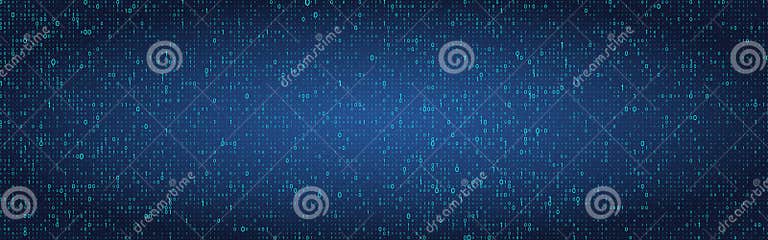 Abstract Technology Binary Code Background.Digital Binary Data and ...