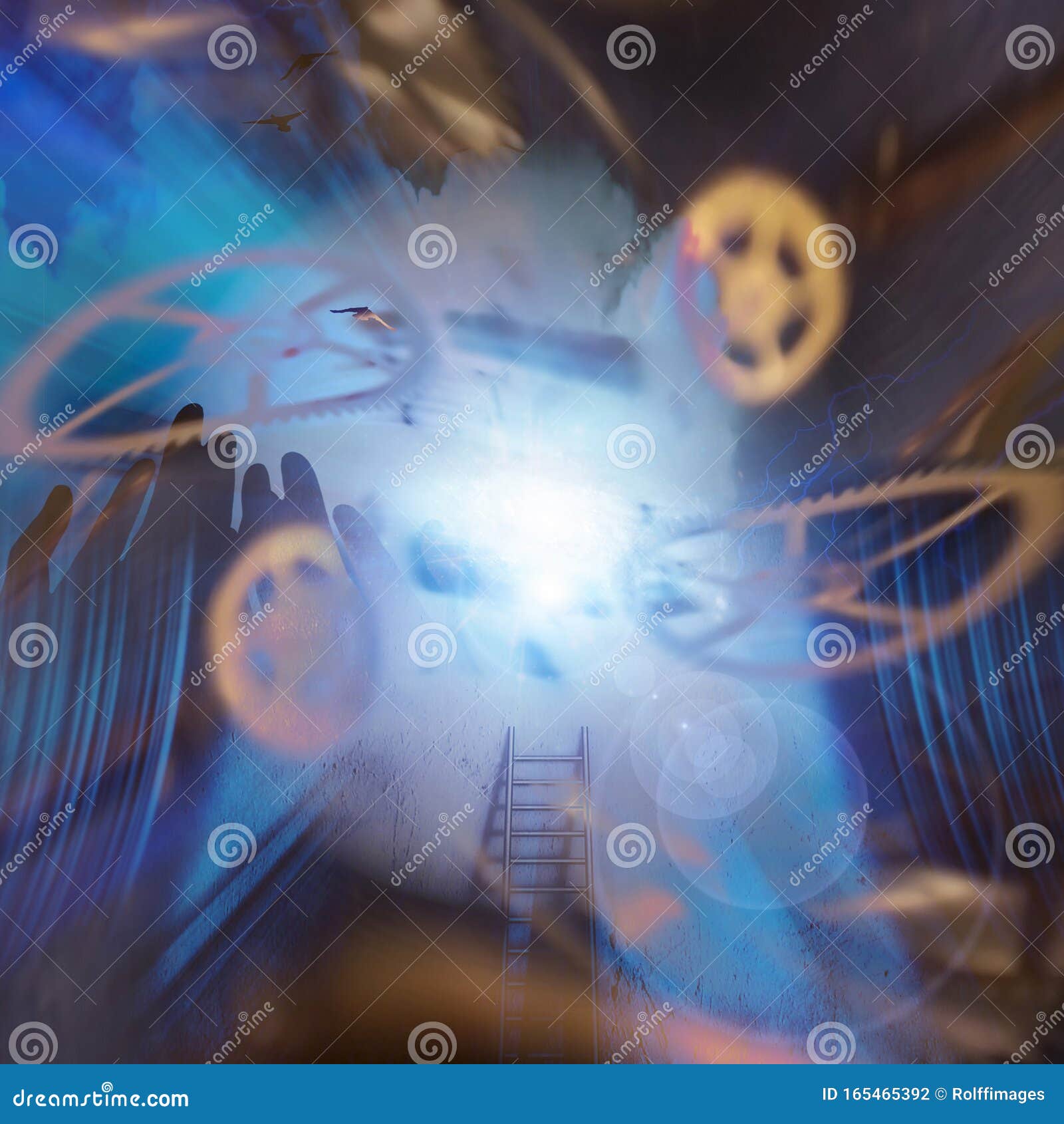 The sense of time stock illustration. Illustration of motion - 165465392