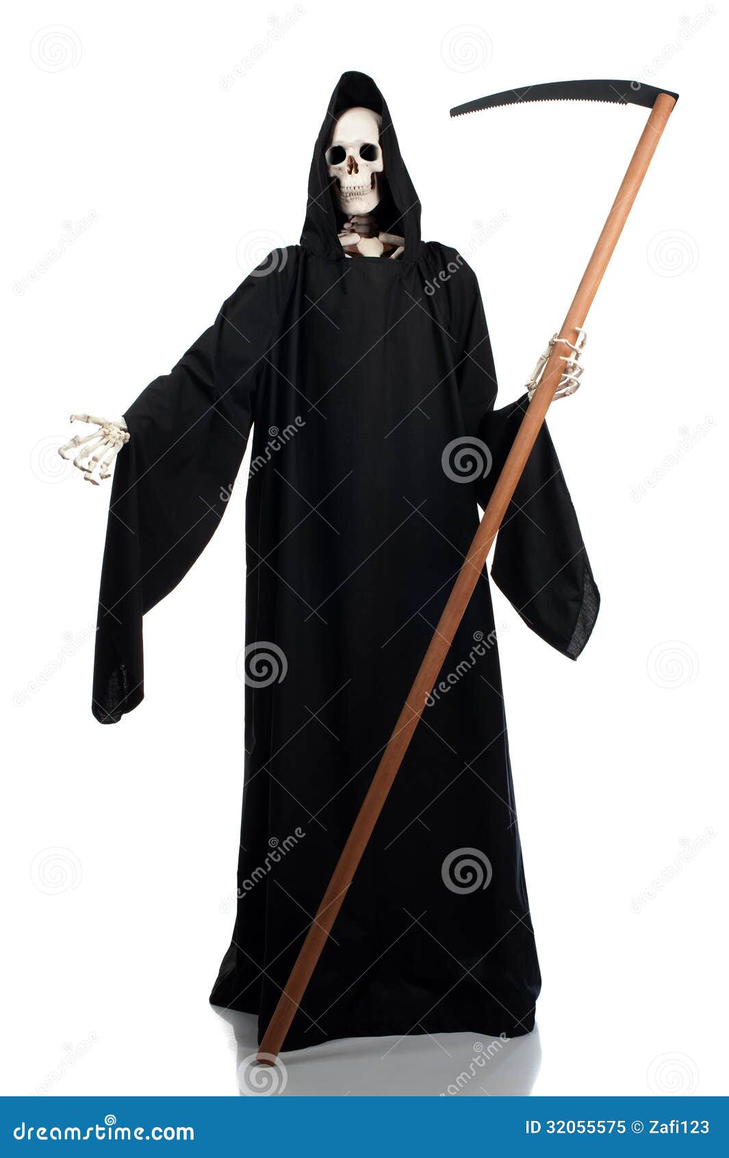 Sensenmann stockbild. Bild von umhang, frequentiert, ende - 32055575