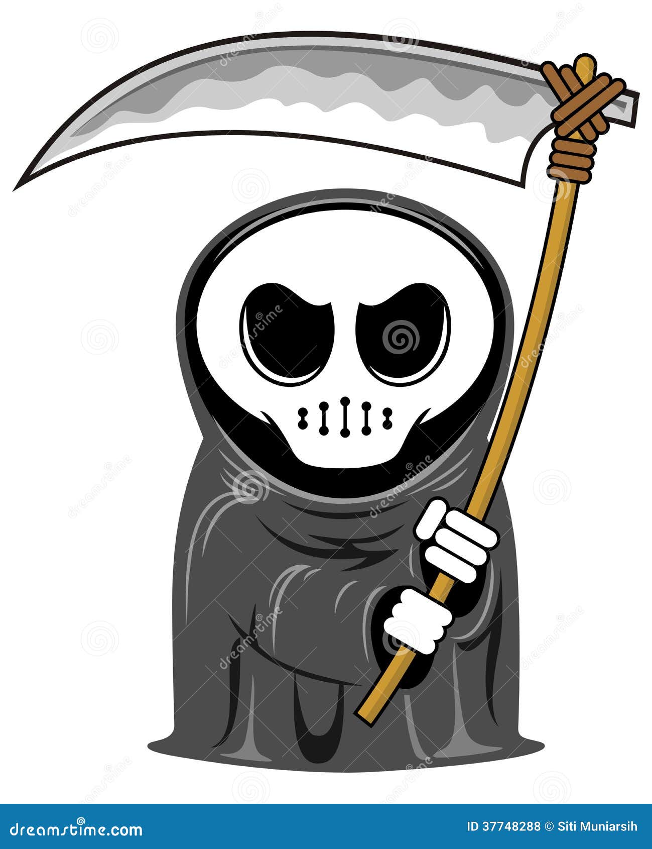 Sensenmann 04 vektor abbildung. Illustration von furcht - 37748288