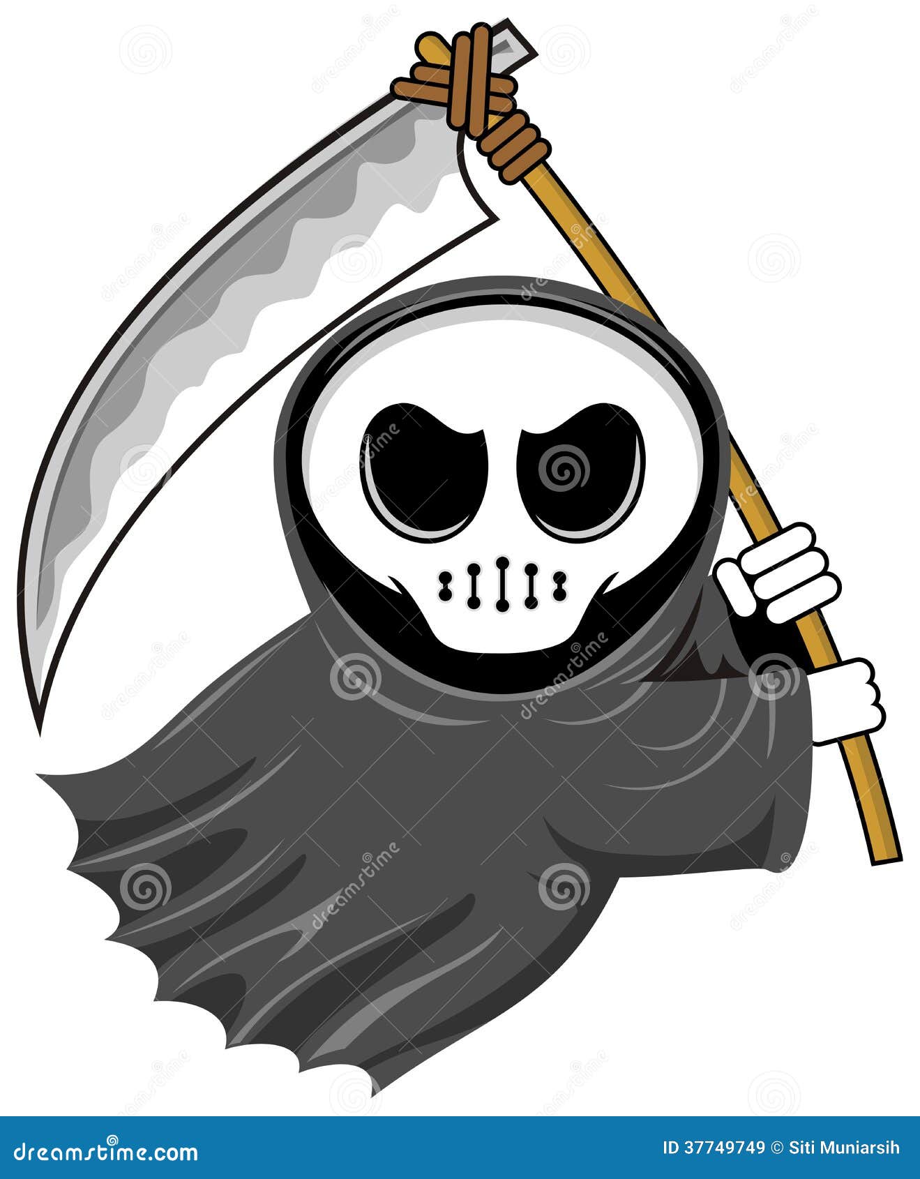 Sensenmann 01 vektor abbildung. Illustration von grimmig - 37749749