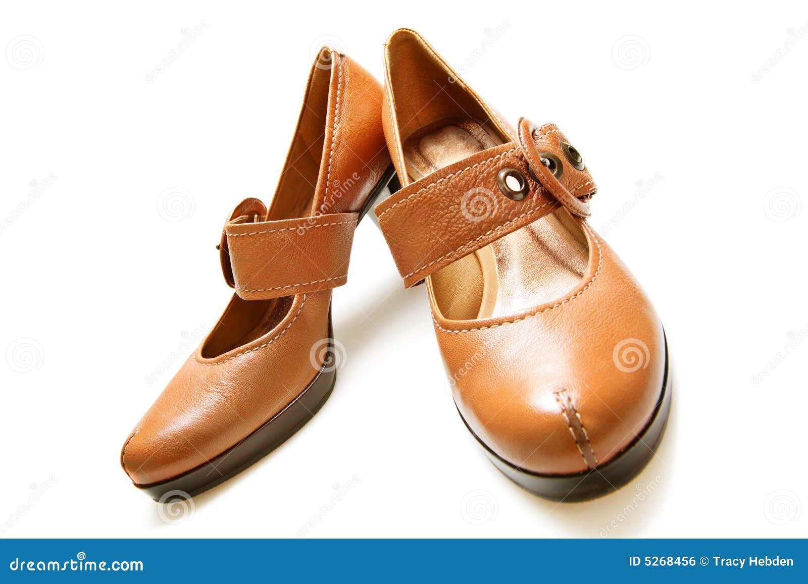 Sensible shoes stock photo. Image of brown, buckle, heels - 5268456