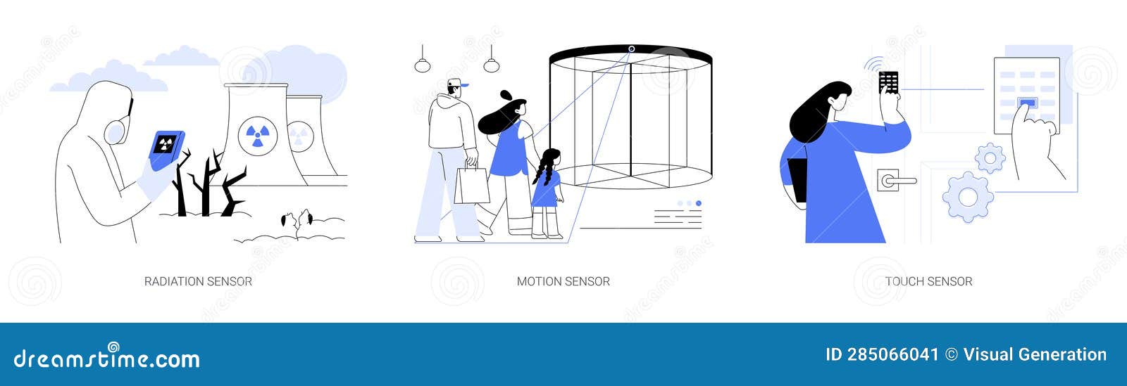 Sensing Technology Abstract Concept Vector Illustrations. Stock Vector ...