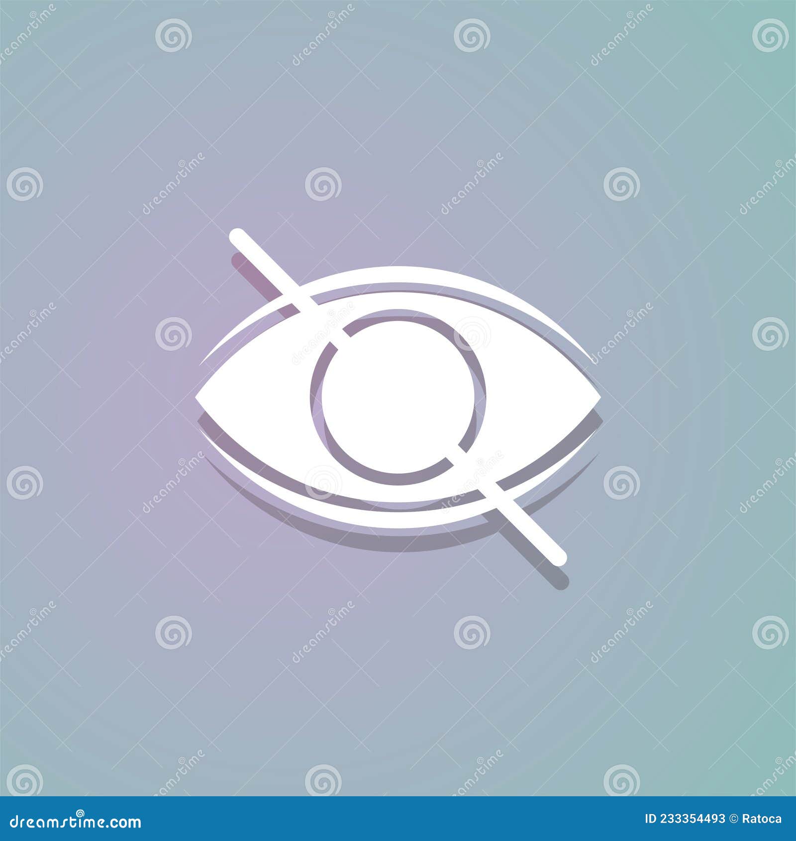 Sensitive content icon stock vector. Illustration of optical - 233354493