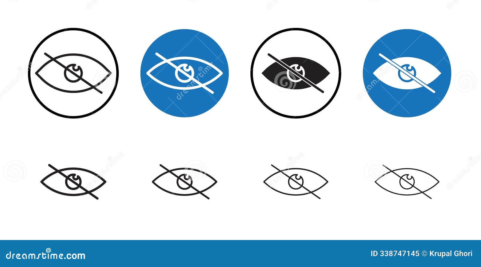 Sensitive Content Icon Thin Line Art Collection Stock Vector ...