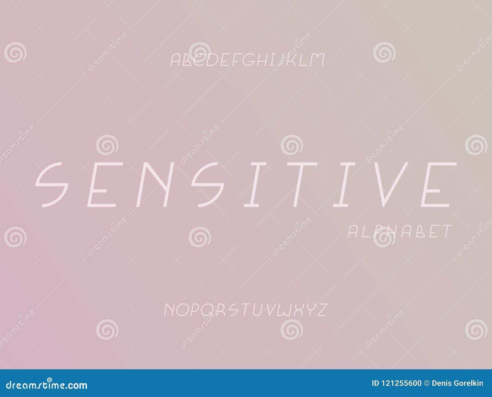 Sensitive Italic Font. Vector Alphabet Stock Vector - Illustration of ...