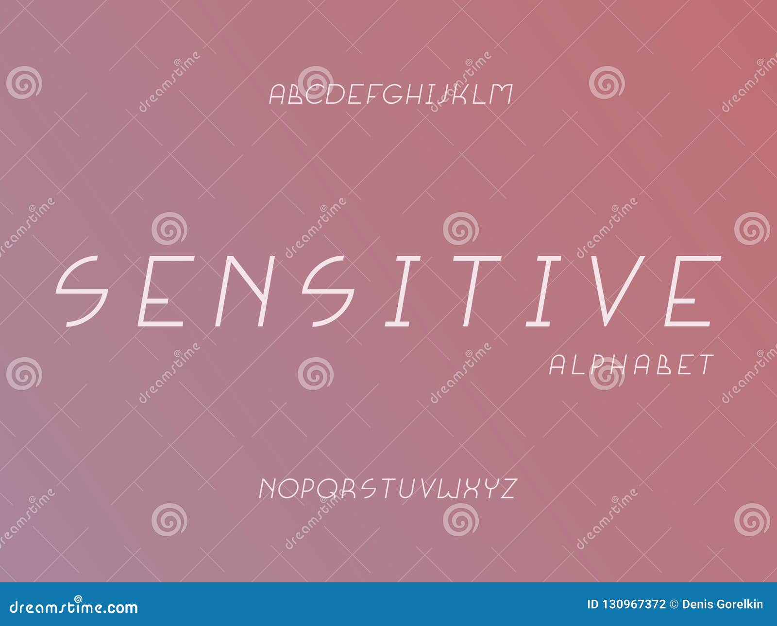 Sensitive Italic Font. Vector Alphabet Stock Vector - Illustration of ...