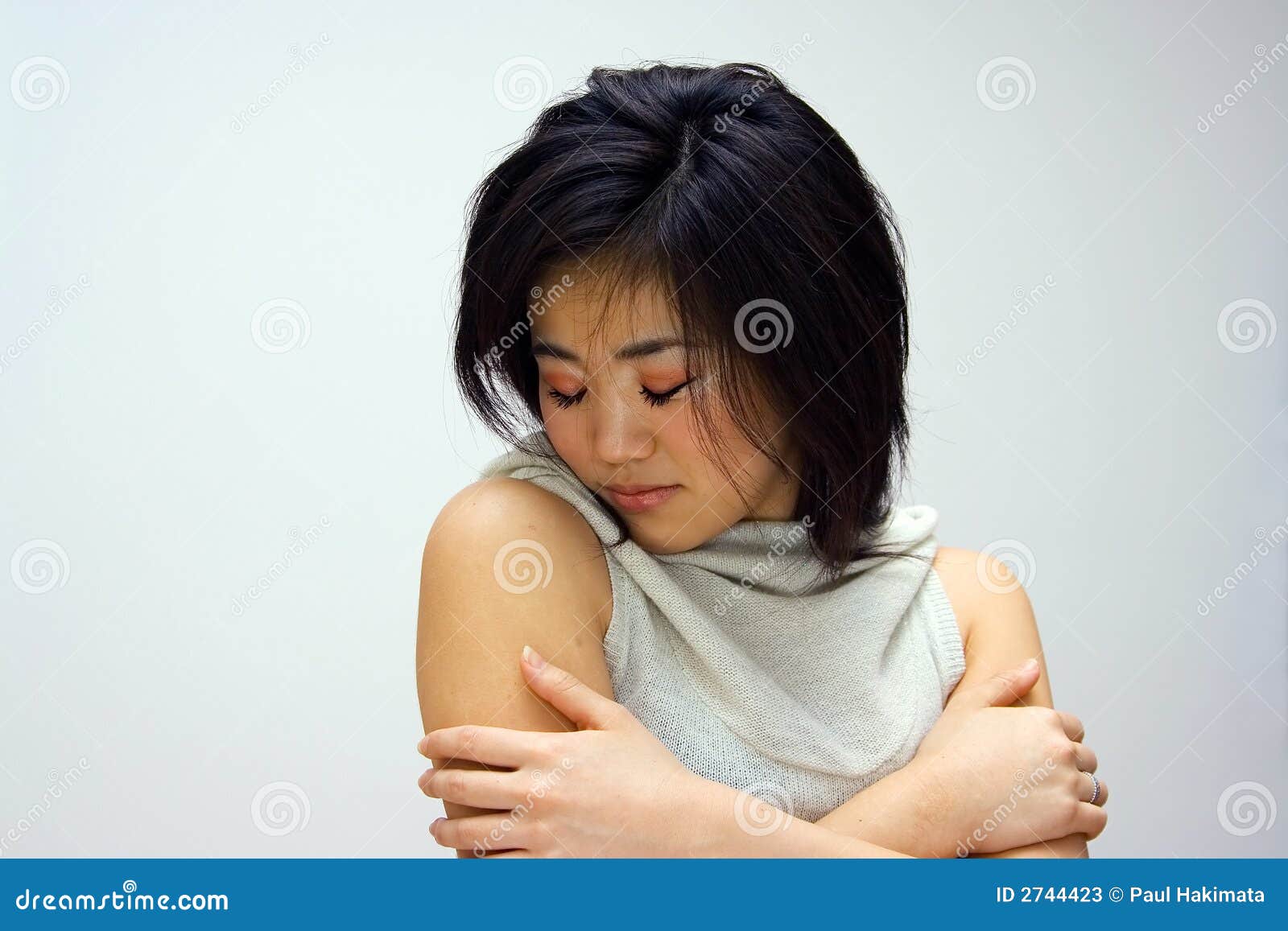 Sensitive Oriental woman stock image. Image of asian, woman - 2744423