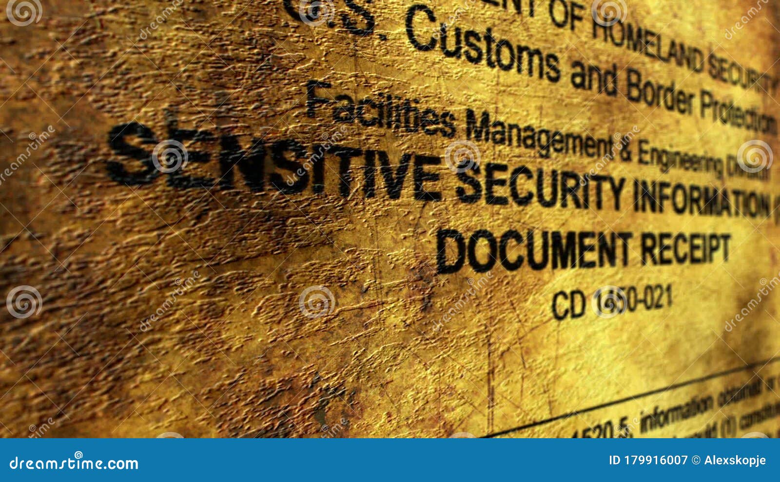 Sensitive Security Information Stock Video - Video of documentation ...