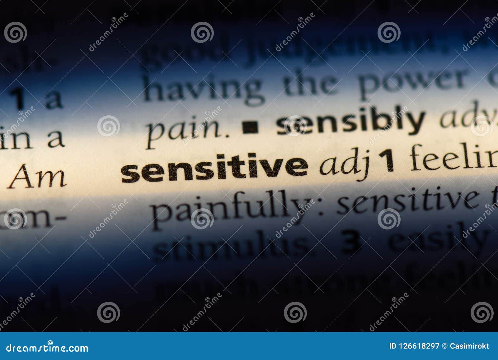 Sensitive stock image. Image of page, writing, paper - 126618297