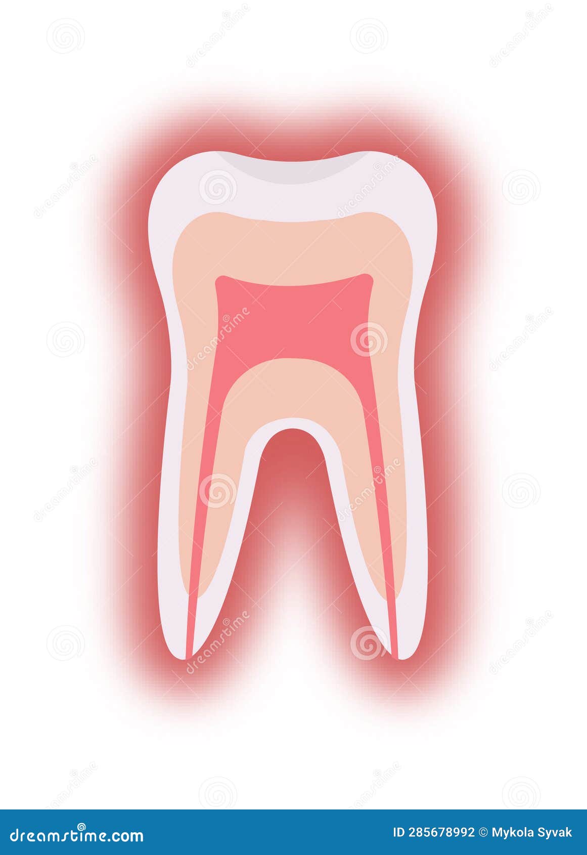 Sensitive Tooth Problem stock vector. Illustration of sick - 285678992
