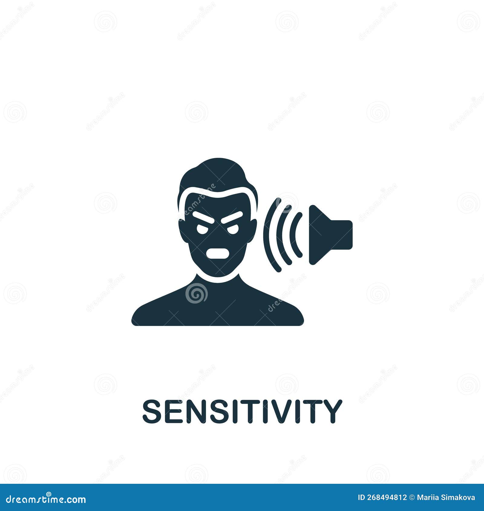 Sensitivity Icon. Monochrome Simple Sign From Core Values Collection ...