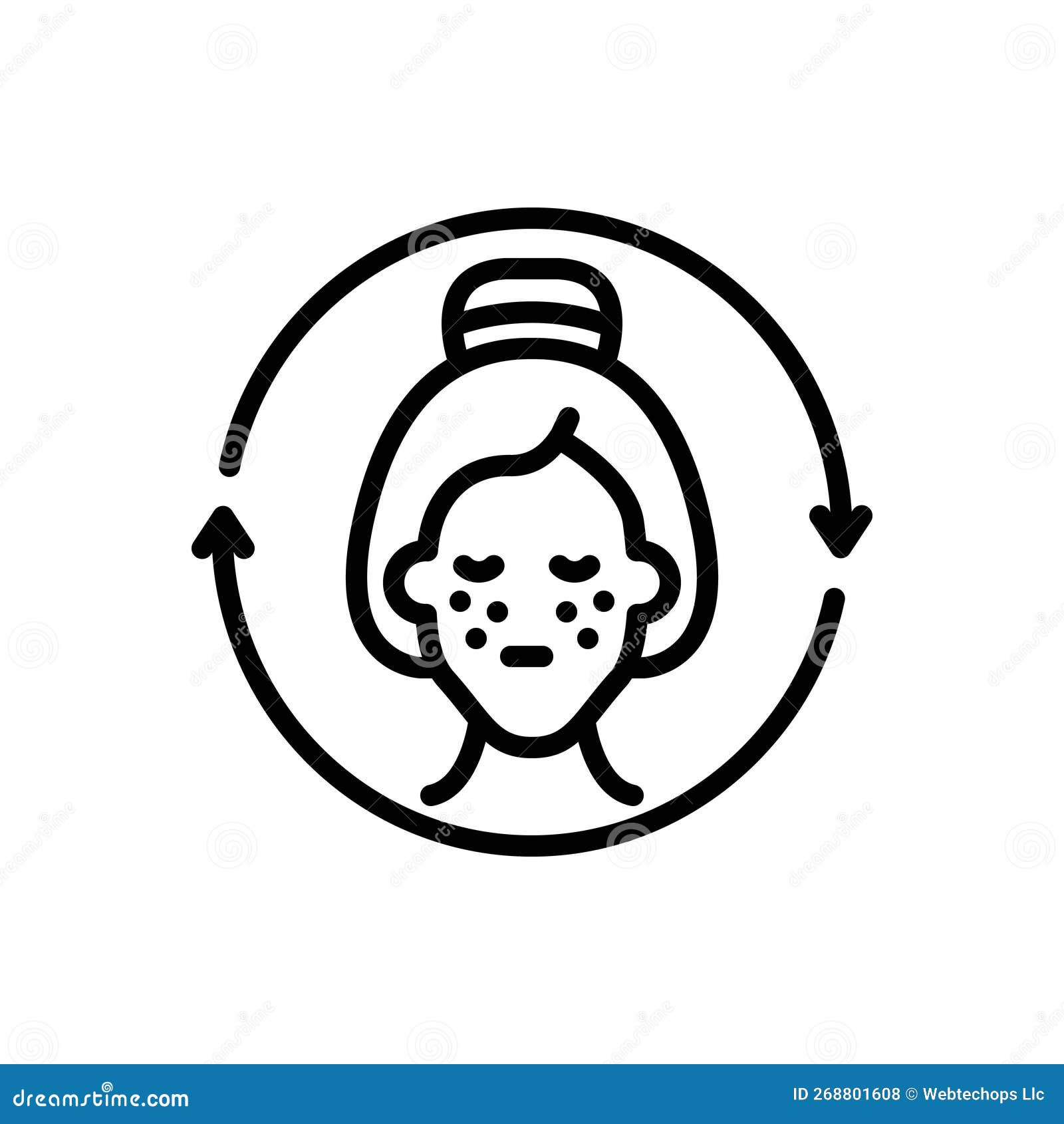 Black Line Icon for Sensitivity, Susceptibility and Reactivity Stock ...