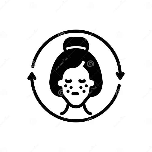 Black Solid Icon for Sensitivity, Reactivity and Sentiment Stock Vector ...