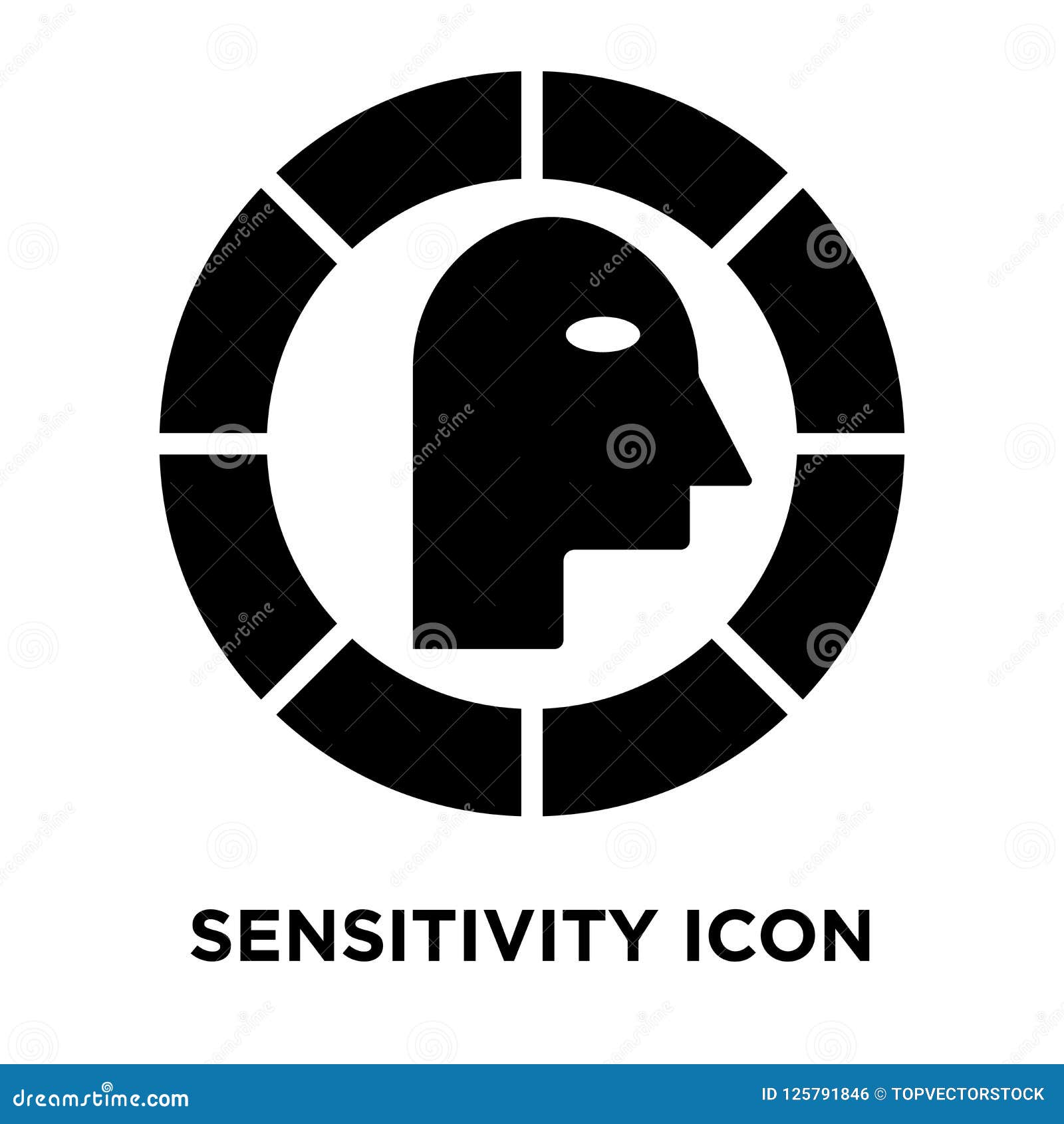 Sensitivity Icon Vector Isolated On White Background, Logo Concept Of ...