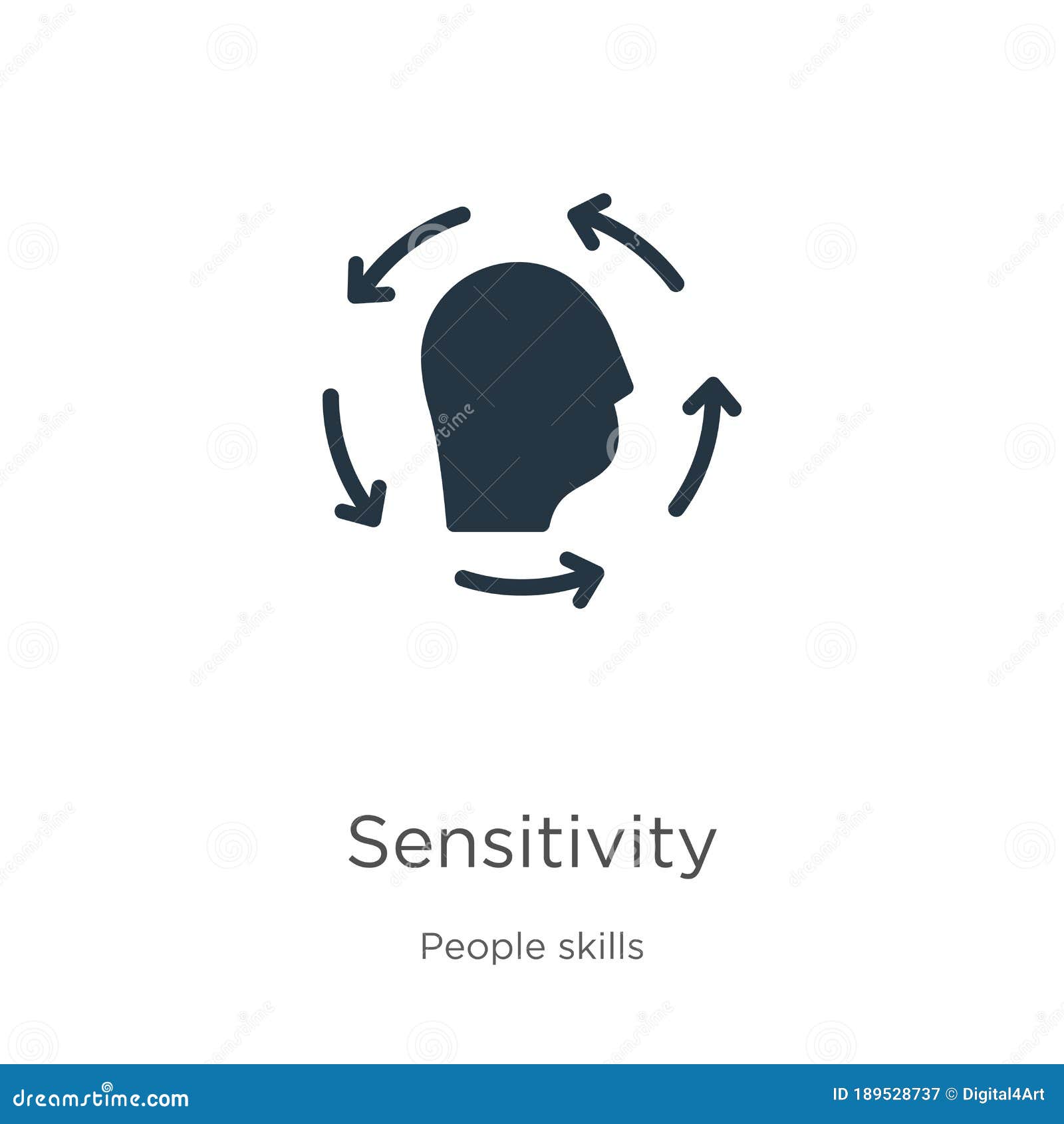 Sensitivity Icon Vector. Trendy Flat Sensitivity Icon From People ...