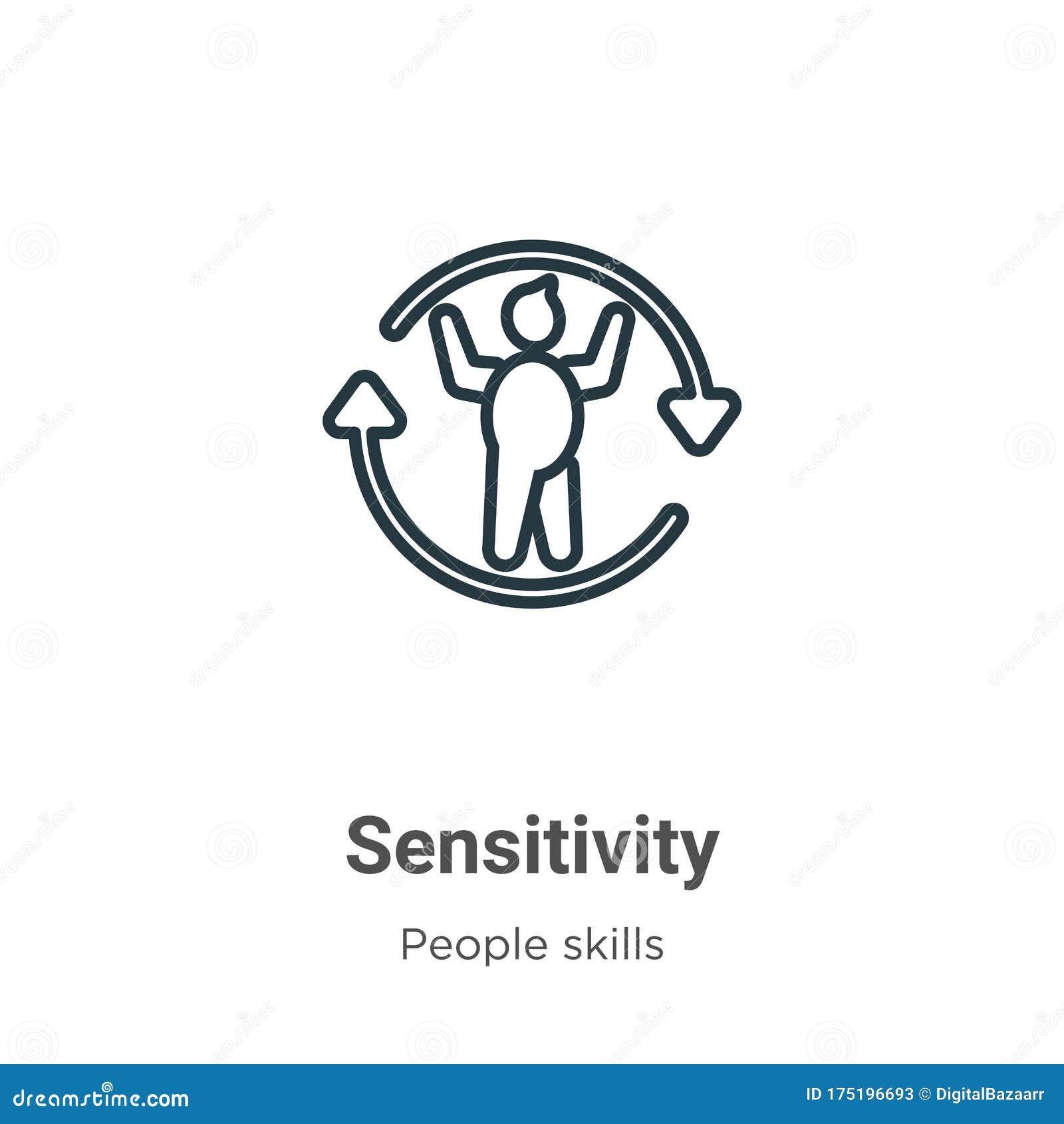 Sensitivity Outline Vector Icon. Thin Line Black Sensitivity Icon, Flat ...