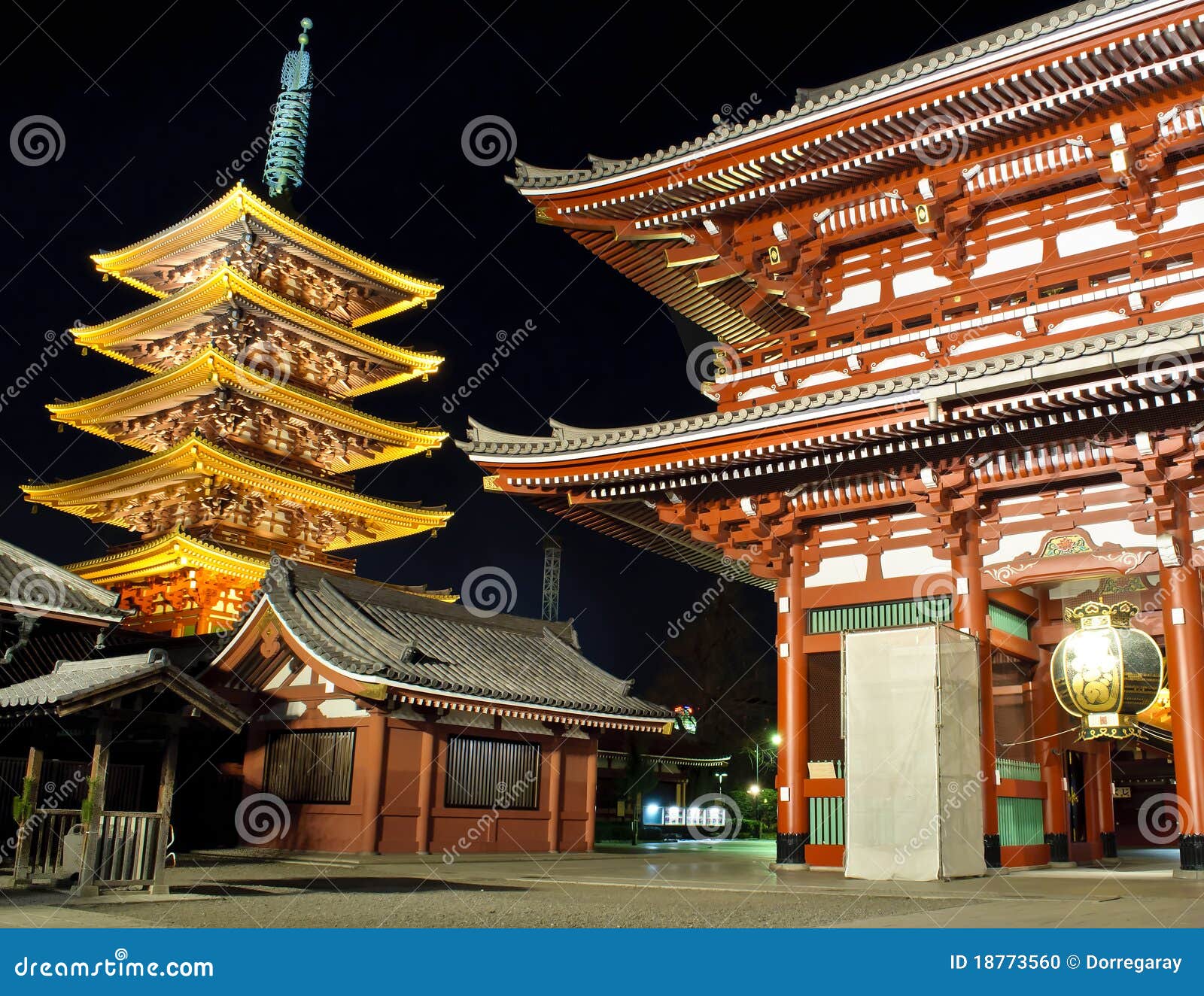 Sensoji shrine in Tokyo stock photo. Image of senjoji - 18773560