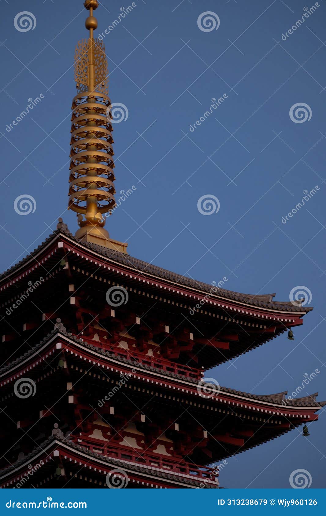 Sensoji temple editorial stock image. Image of skyscraper - 313238679