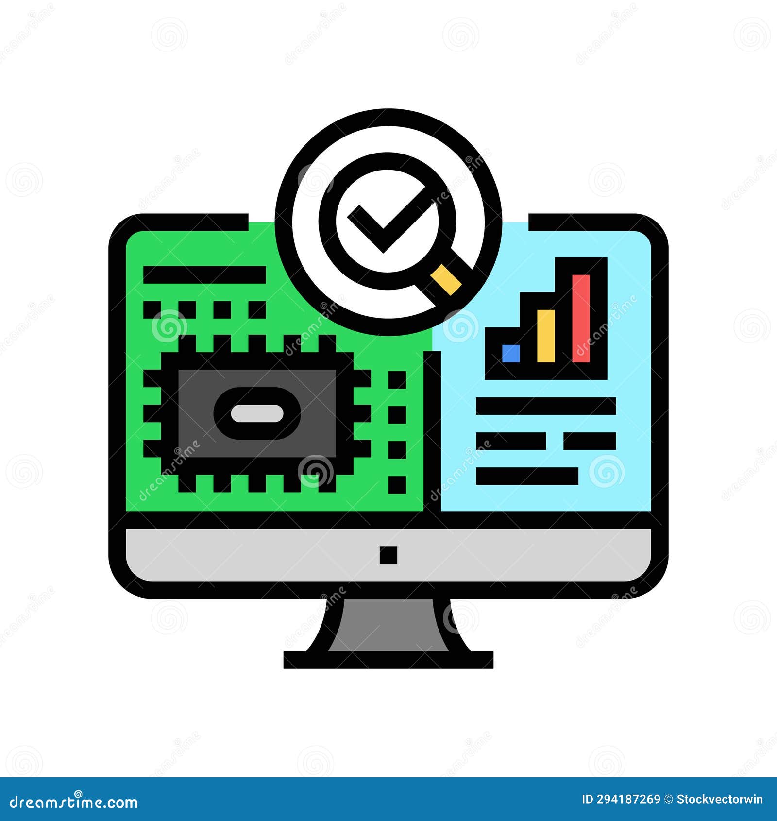 Sensor Calibration Electronics Color Icon Vector Illustration Stock ...