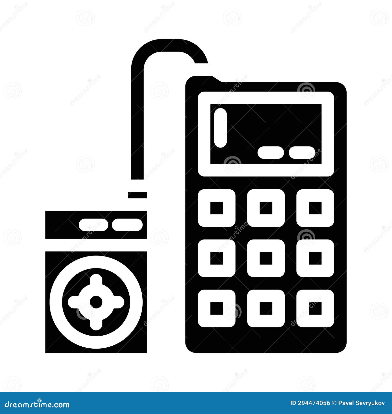 Sensor Calibration Electronics Glyph Icon Vector Illustration Stock ...