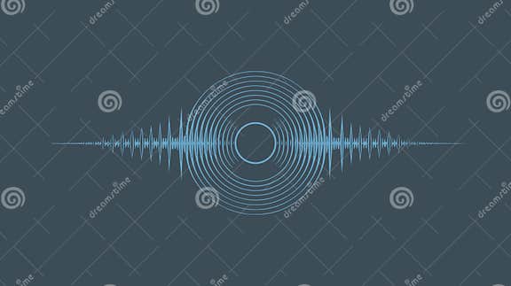 Sensor Circle Wave stock illustration. Illustration of router - 345112698
