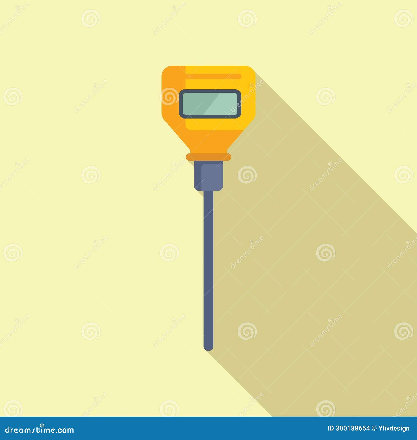 Sensor Device Ph Icon Flat Vector. Level Ph Meter Stock Illustration ...
