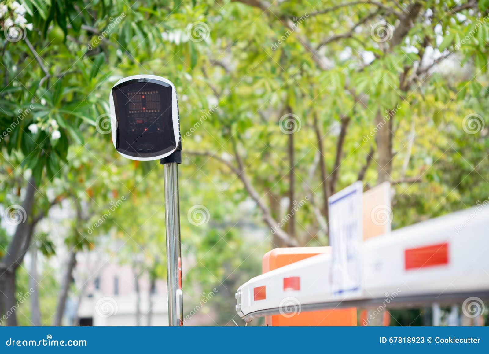 Sensor gate car park stock image. Image of barrier, security - 67818923