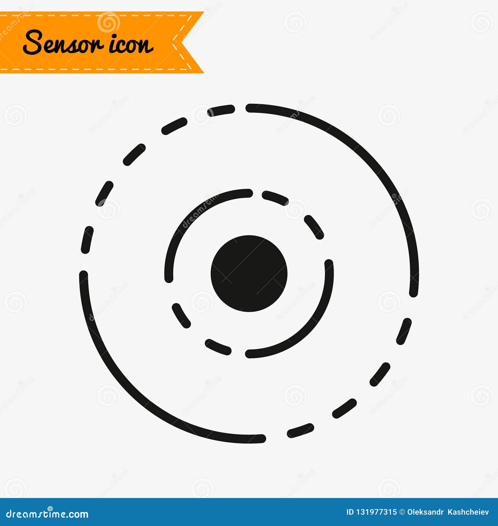 Sensor Icon Monochrome Style Design From Machine Learning Collection Ux And Ui Pixel Perfect